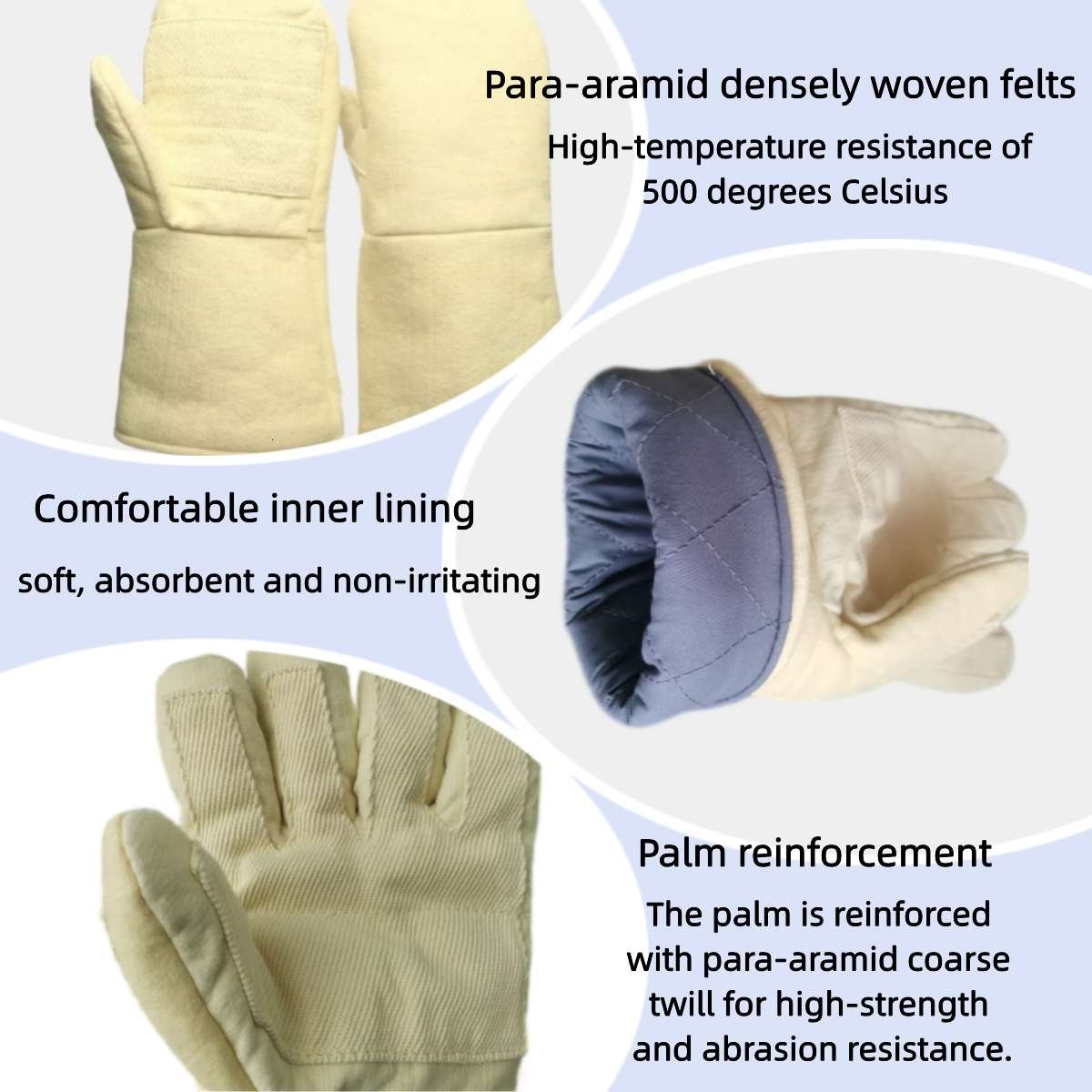 Para-aramid Heat Resistant Gloves(HR-601) - Everpro Gloves