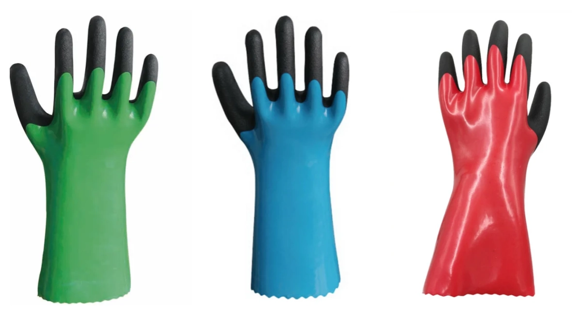 Soft Anti-Chemical PVC-Coated Gloves(PVC108) - Everpro Gloves